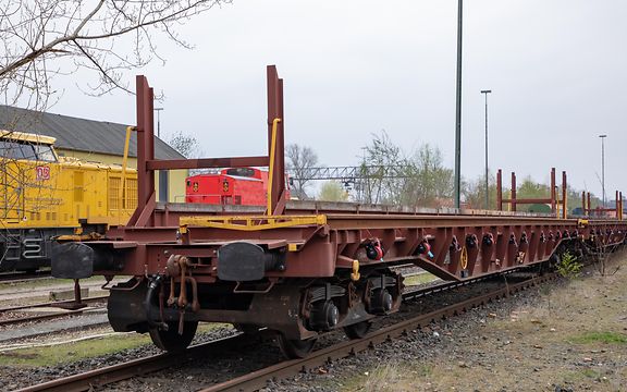 Wagon category S: Bogie flat wagons with four wheelsets